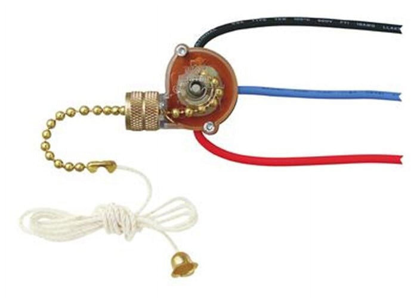 * 3-Wire, 3-Way Fan Light Switch with Pull Chain (6/72) - Walmart.com