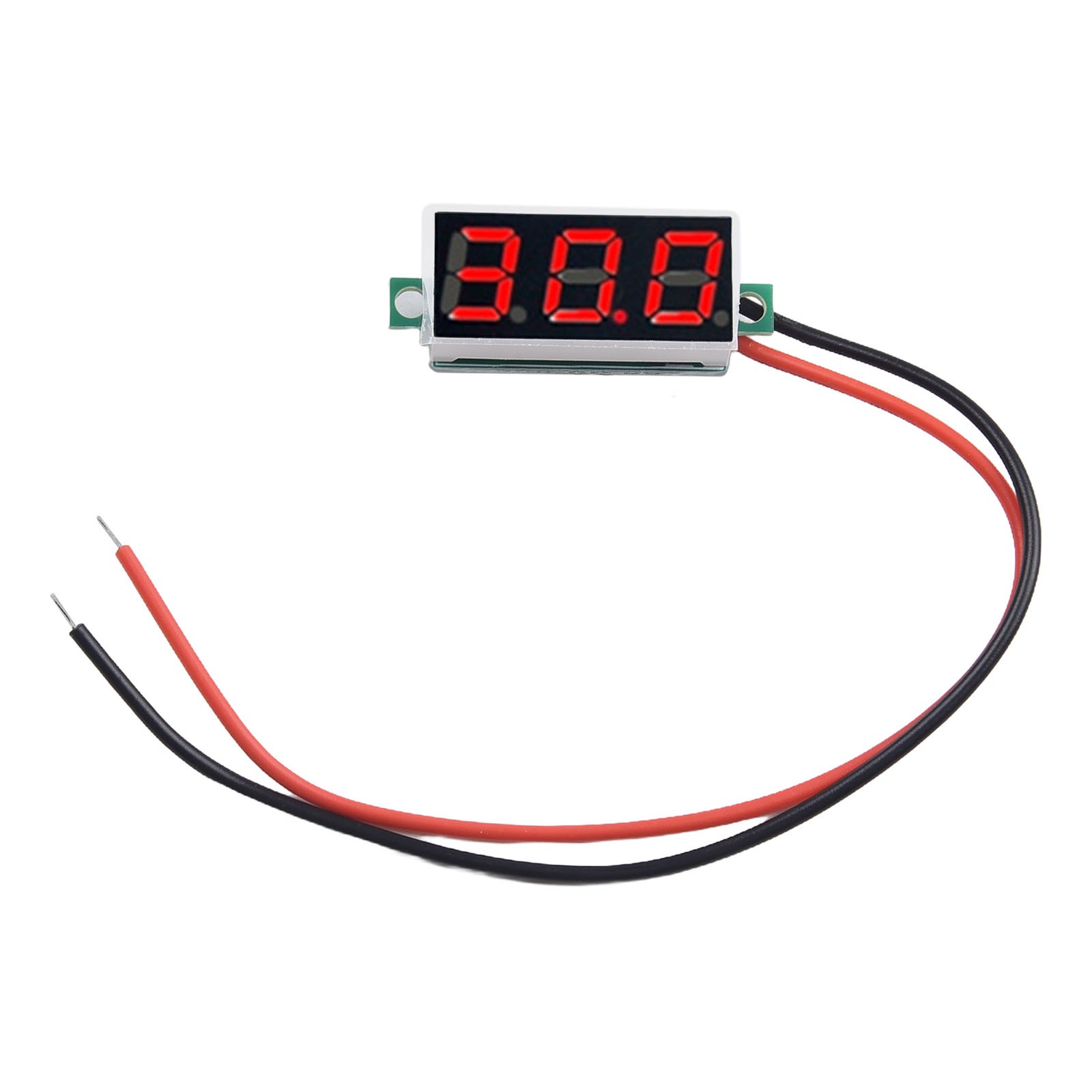 3 Wire LED Digital DC Voltmeter 0.56 Inch DC0V-30V Reverse Connection ...