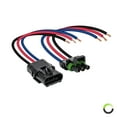 3-Wire Weather Pack Connector Kit Assembled with 10" 12 AWG Wires ...