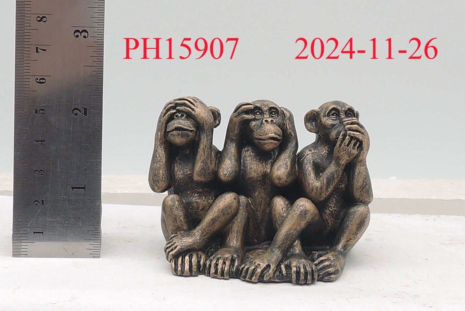 3 Wise Monkeys Statue for Home Decor Accents - Hear no Evil See no Evil ...