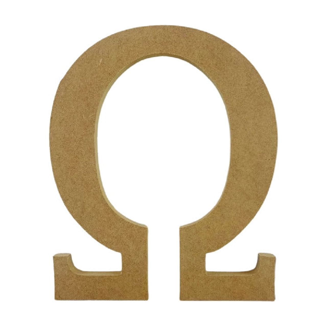3" Wood Greek Letter Omega Ω Unfinished, Fraternity and Sorority Greek ...