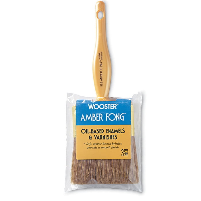 Wooster Genuine 3" Amber Fong Paintbrush - 1123-3 - Walmart.com