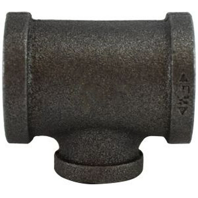 3 X 1-1/2 Blk Mall Red Tee, Black 150# Malleable Fittings, Nipples and Fittings - Walmart.com