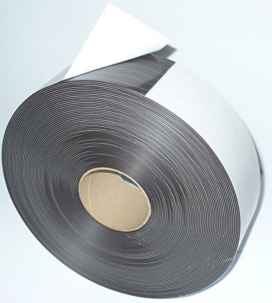 3" X 100' - 60 mil Adhesive Magnetic Tape Strip Roll - Walmart.com