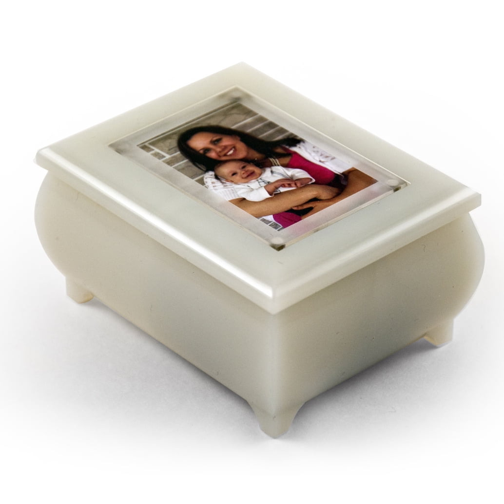 3" X 2" Wallet Size Pearl Photo Frame Music Box With New Pop-Out Lens ...