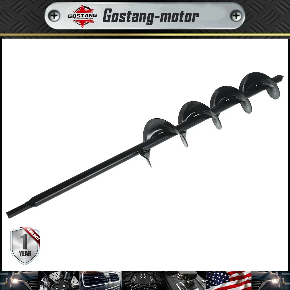 3" X 24" Auger Drill Bit Garden Plant Flower Bulb Rapid Planter Spiral ...