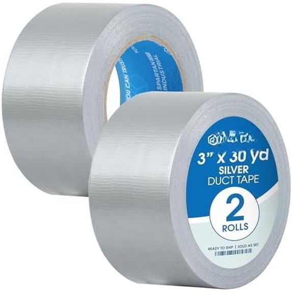 - 3" X 30 yd Water-Resistant Duct Tape - 2 Heavy-Duty Tape Rolls for ...