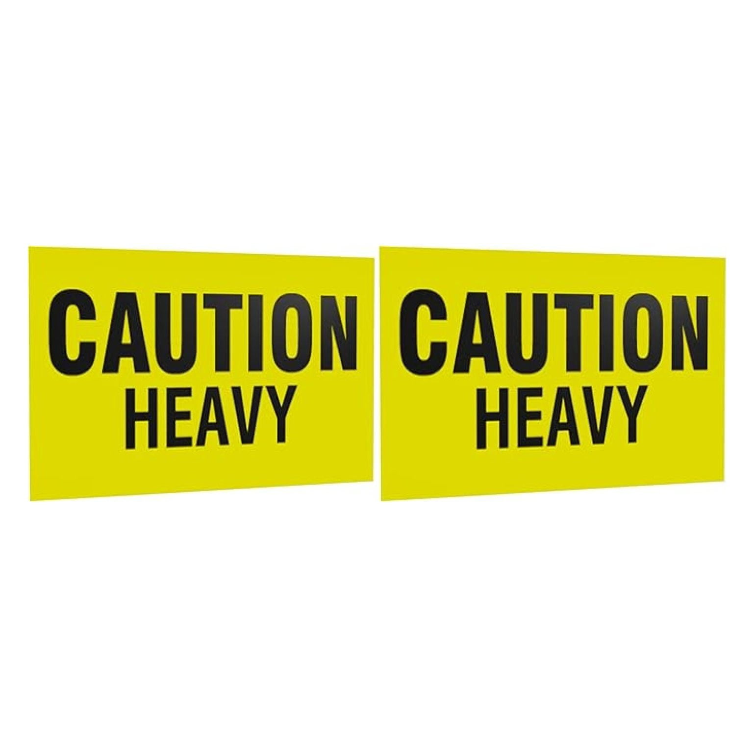 3" X 5" Caution Heavy Fluorescent Shipping Label Stickers for Shipping ...