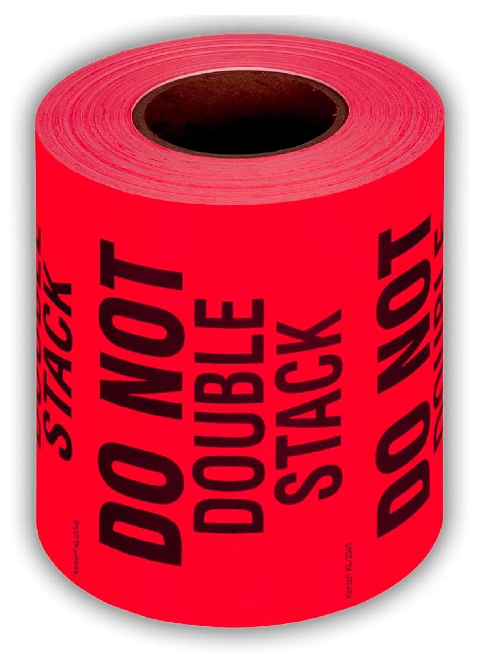 3" X 5" Do not Double Stack Fluorescent Shipping Label Stickers for ...