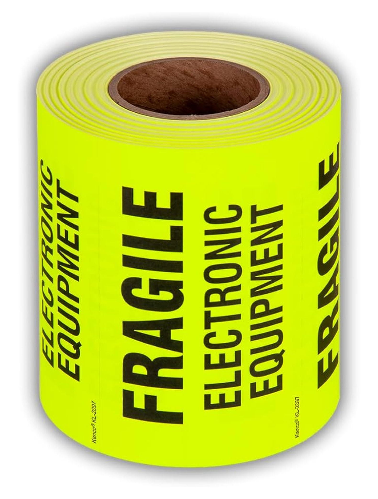 3" X 5" Fragile Electronic Equipment Fluorescent Shipping Label ...