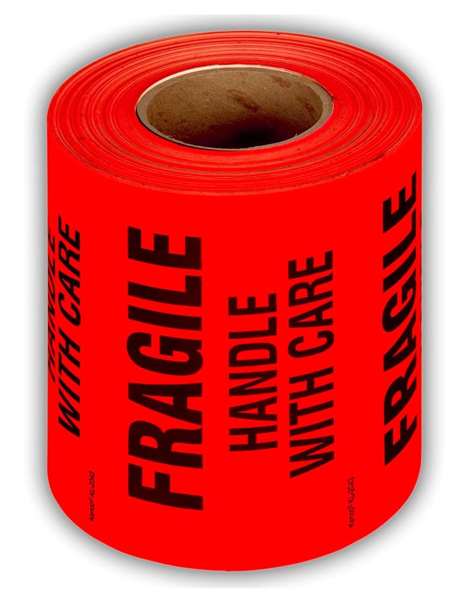 3" X 5" Fragile Handle with Care Fluorescent Shipping Label Stickers ...