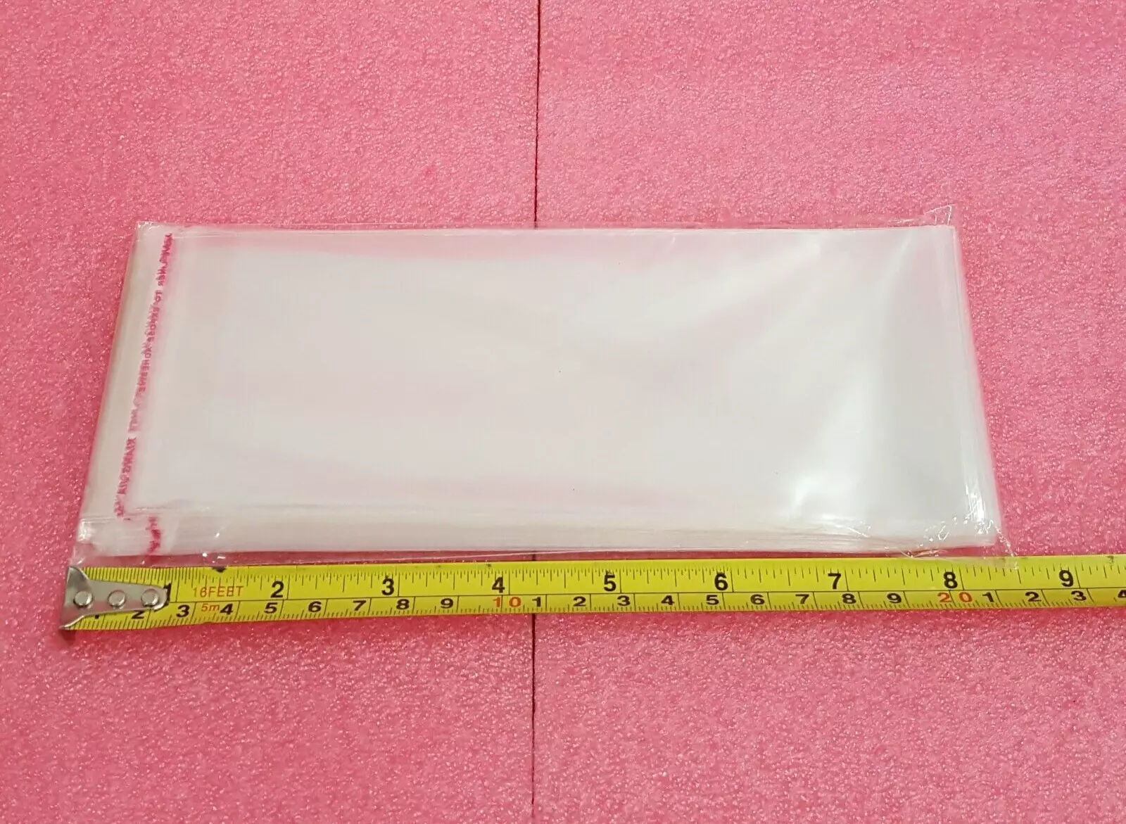 3" X 8" Clear Recloseable Self Adhesive Cello Lip And Tape Poly Plastic ...