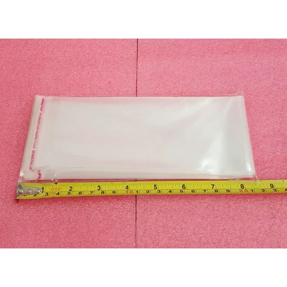 3" X 8" Clear Recloseable Self Adhesive Cello Lip And Tape Poly Plastic ...