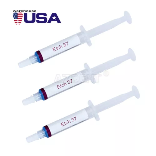 3 X Dentex Dental 37% Acid Etching Gel Tooth Gel Adhesive 5Ml/Syringe - Walmart.com