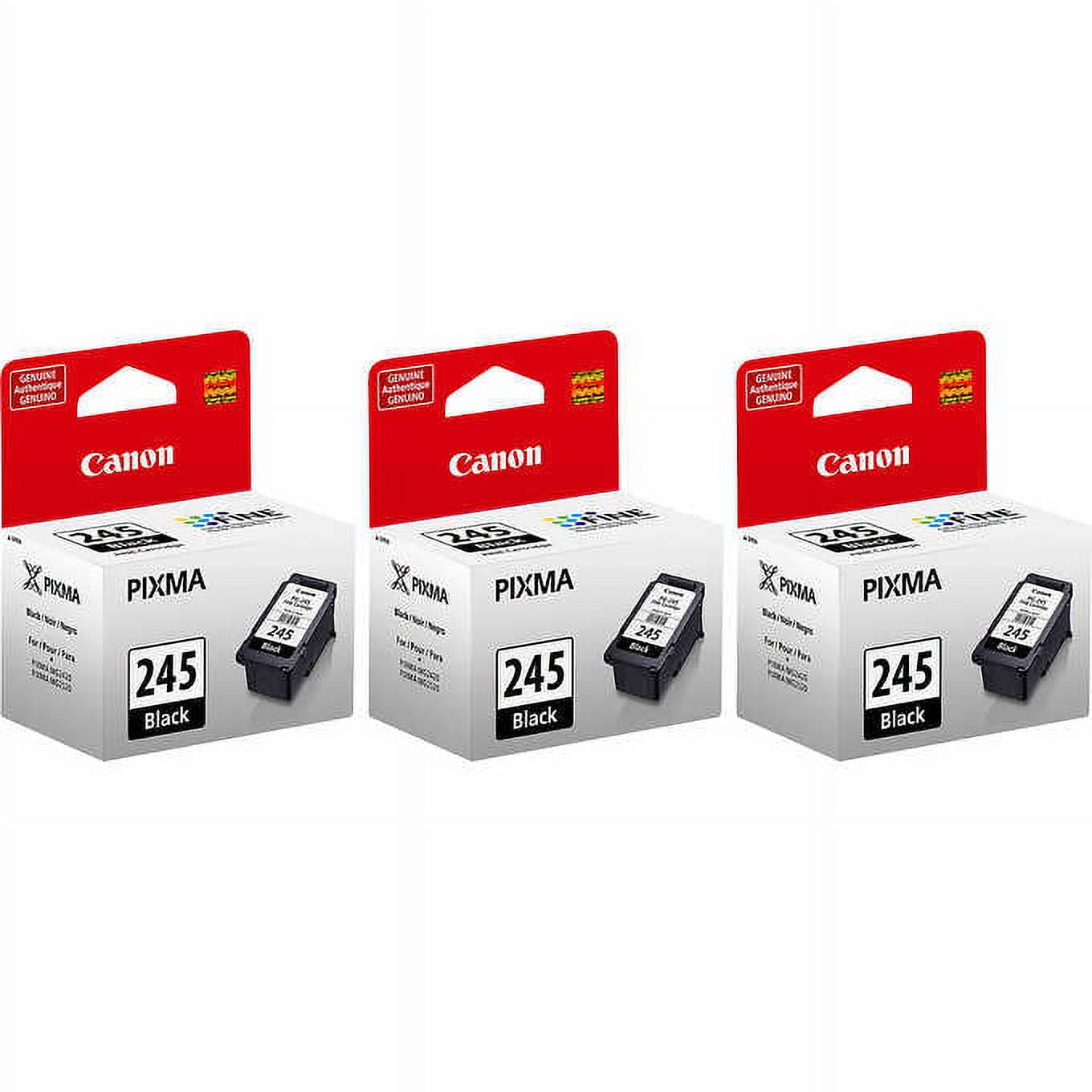 3 X Genuine Canon PG-245 Black Ink Cartridge - Walmart.com