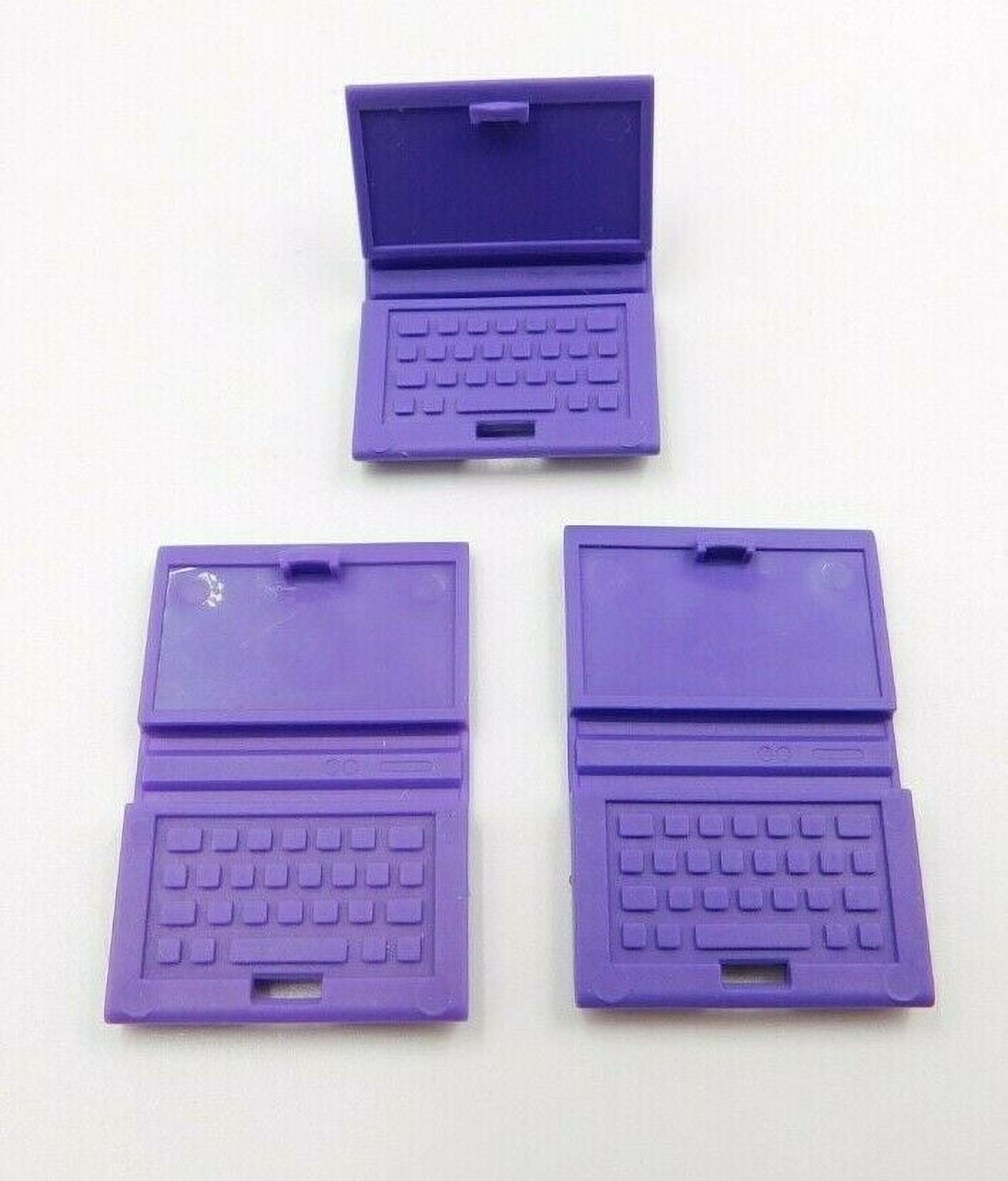 3 X LEGO PURPLE LAPTOPS FOR MINIFIGURES MALE & FEMALE FREE SHIPPING ...