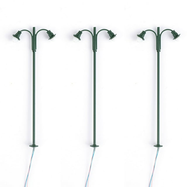 3 X Model Railway Lights Lattice Mast Light Track H0 Kit Platform Light ...