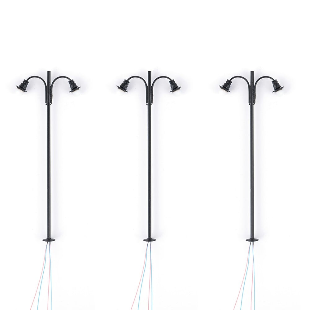 3 X Model Railway Lights Lattice Mast Light Track H0 Kit Platform Light ...