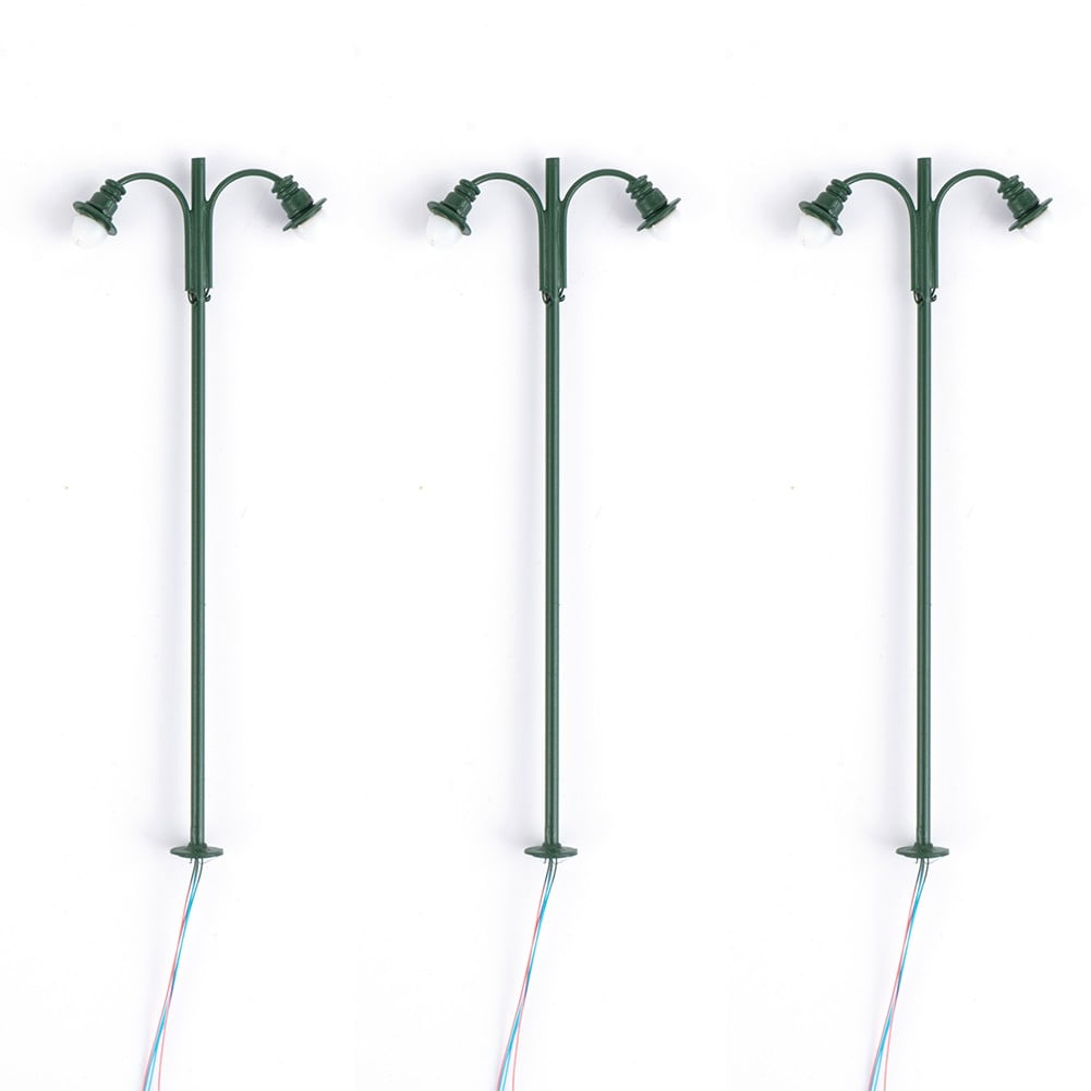 3 X Model Railway Lights Lattice Mast Light Track H0 Kit Platform Light ...