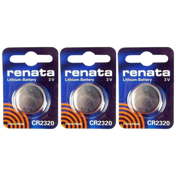 3 X Renata CR2320 (Br2320) 3 Volt Lithium Coin Battery - Walmart ...
