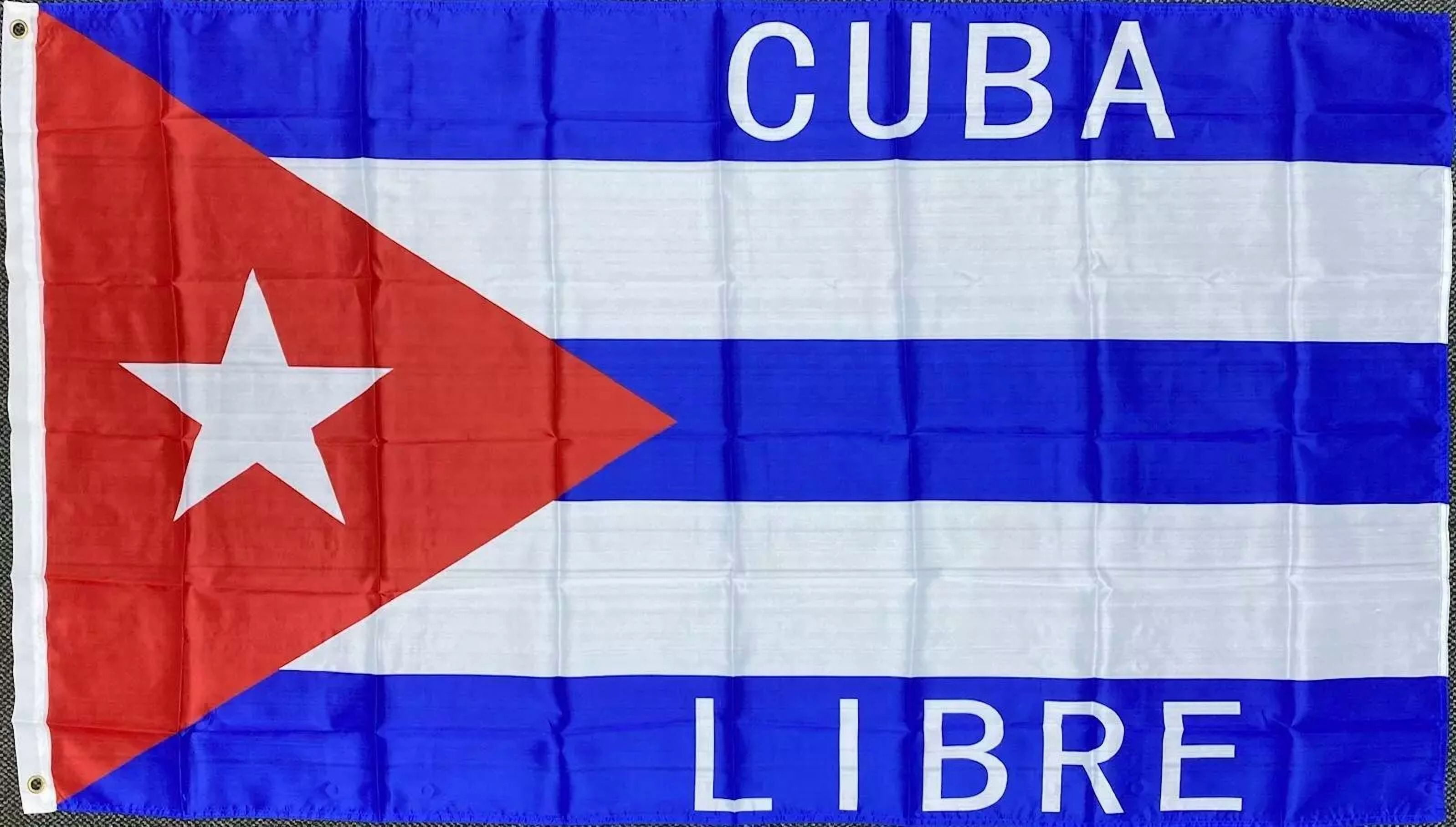 3'X5' Cuba Libre Flag Cuban Flag Banner Bandera Cubana Free Cuba Flag ...