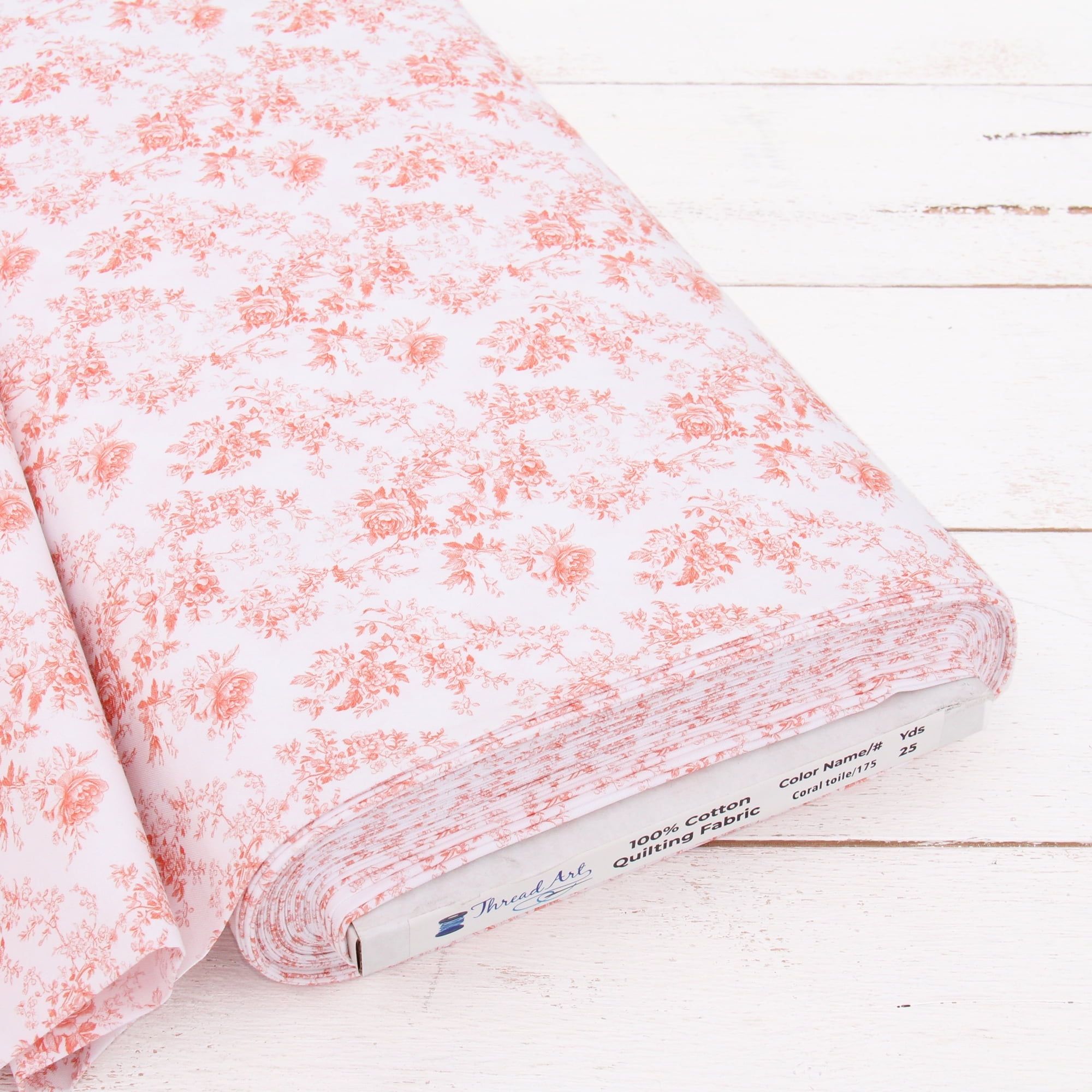 3 Yard Cut Threadart Cotton Quilting Fabric Sold By The Yard - Vintage ...