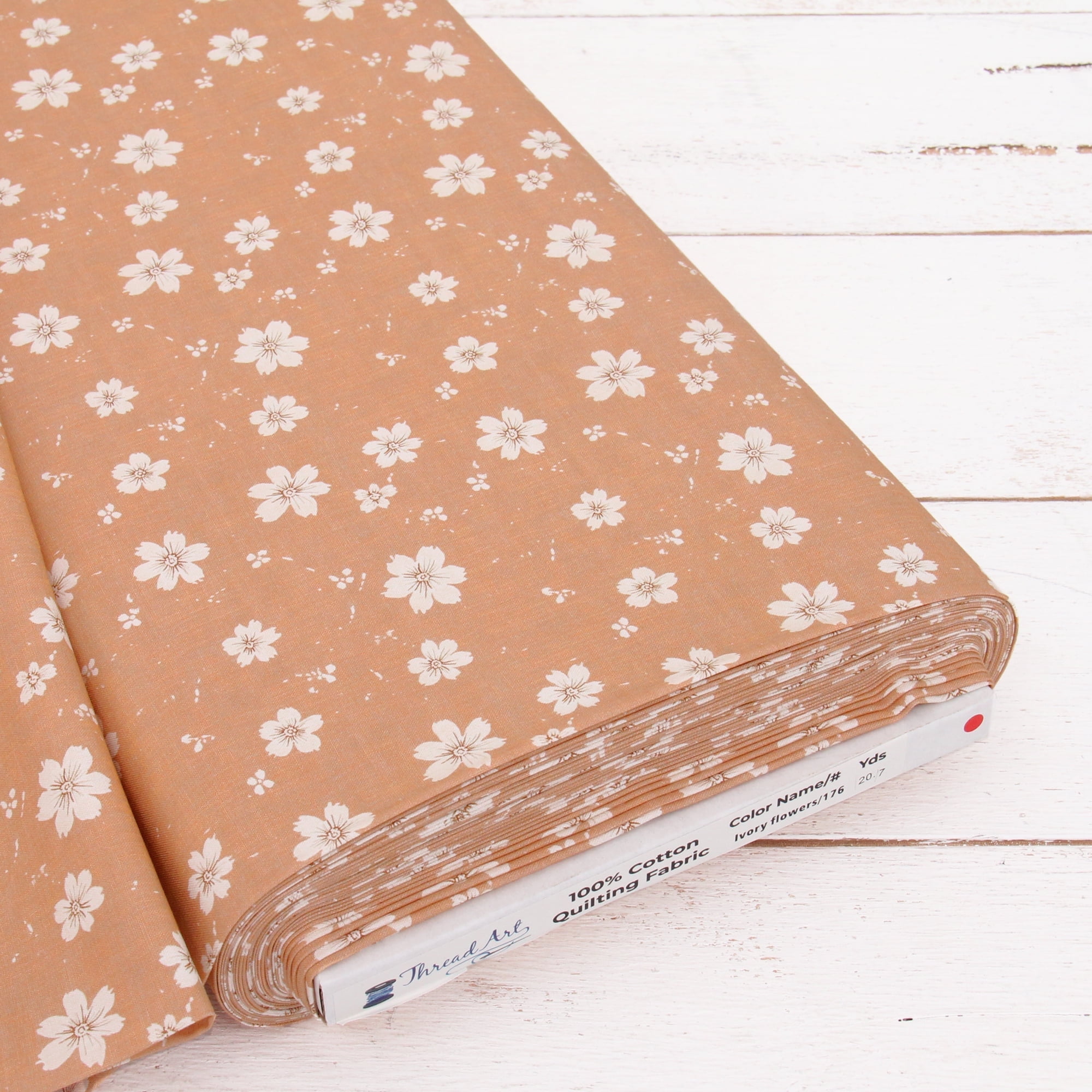 3 Yard Cut Threadart Cotton Quilting Fabric Sold By The Yard - Vintage ...