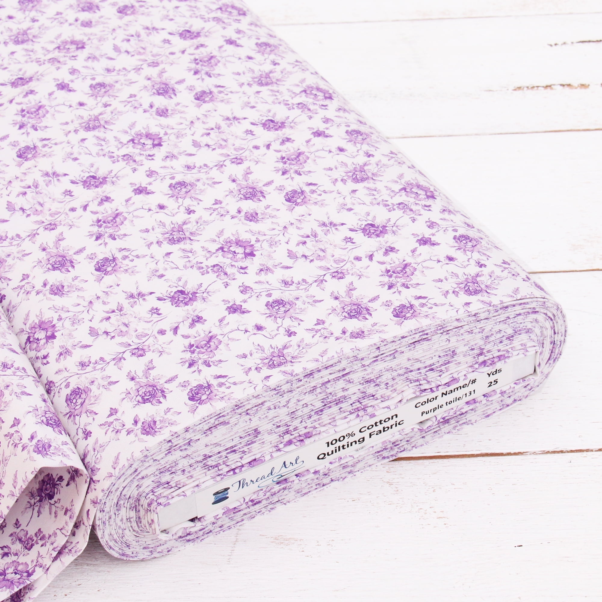 3 Yard Cut Threadart Cotton Quilting Fabric Sold By The Yard - Vintage ...