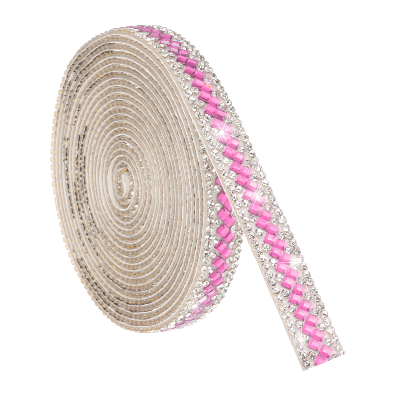 3 Yard Rhinestone Ribbon, 3mm x 3mm Self-Adhesive Crystal Rhinestone ...
