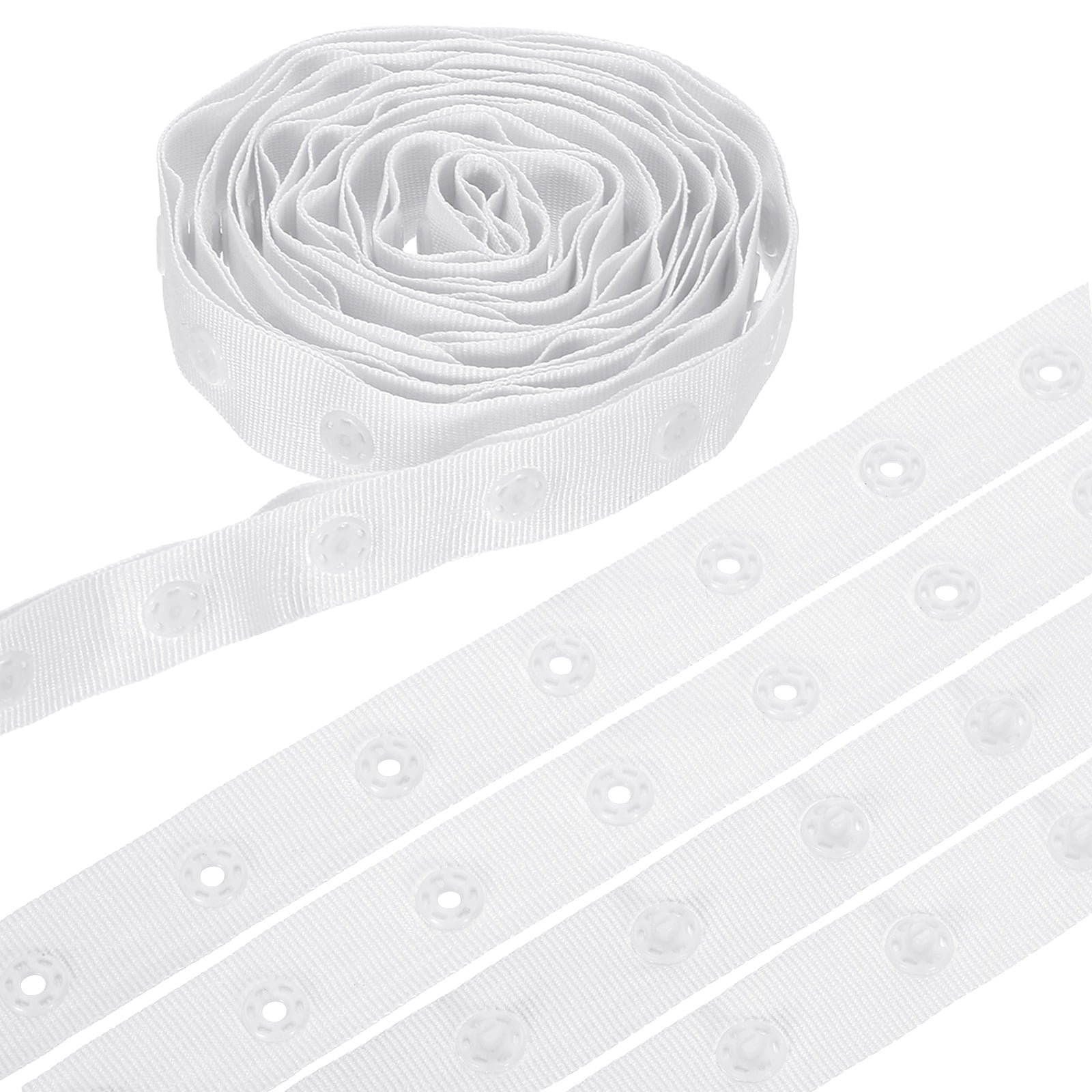 Uxcell 3 Yard Snap Button Tape, Polyester Plastic Snap Button Trim ...