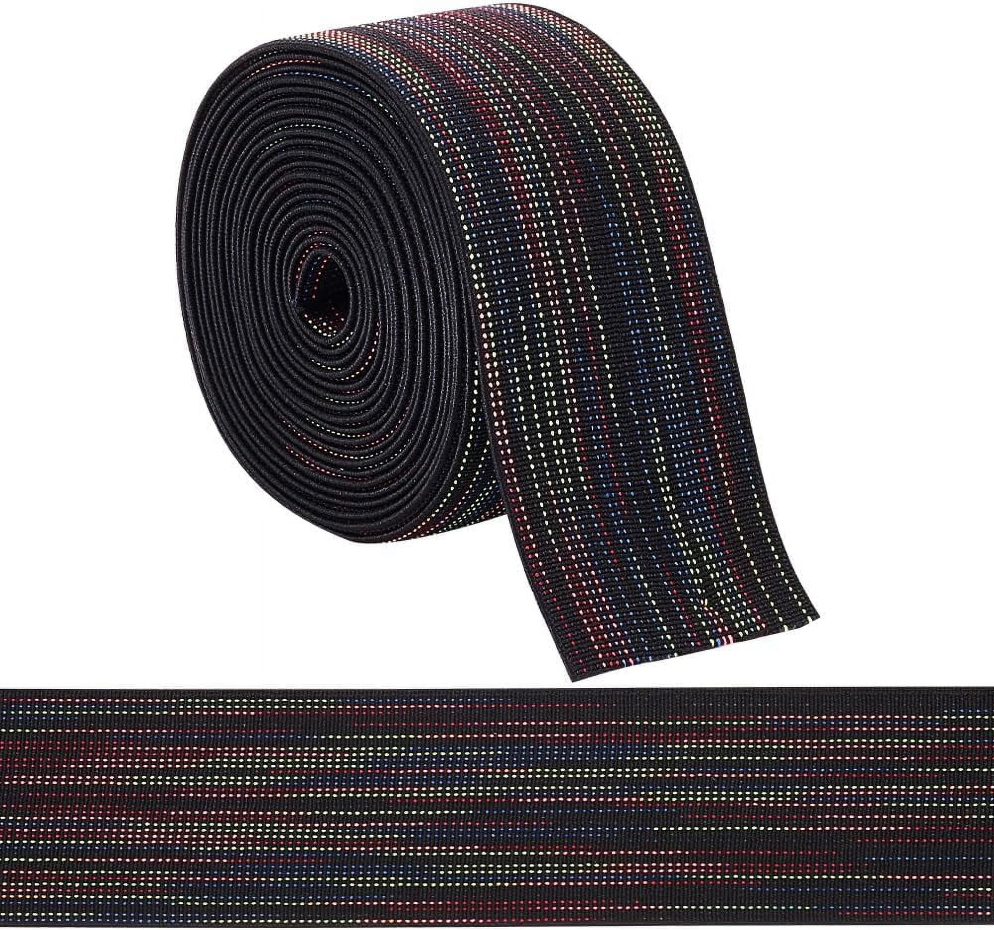 3 Yards Colorful Flat Elastic Band 1.57 inch Wide Sewing Elastic Cord ...