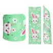 FAMTKT Easter Ribbon Spring Wired Ribbon Rolls, Easter Wrap DIY Bow ...
