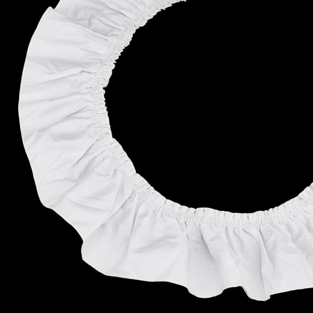 3 Yards White Cotton Pleated Ribbon 5-1/2 inch Vintage Ruffled Trimming ...