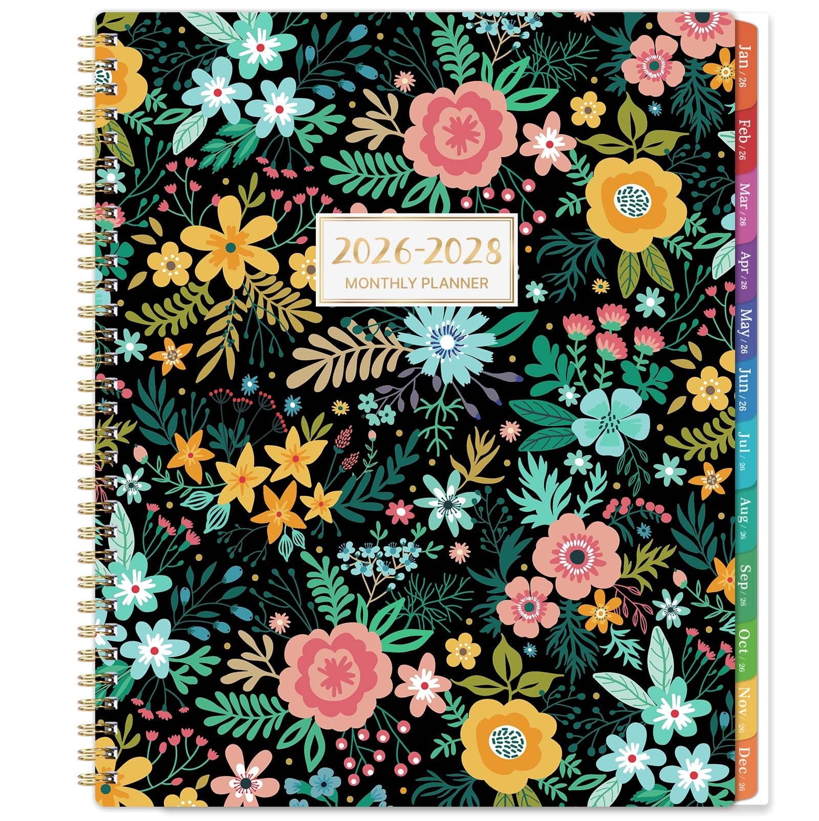 3 Year Monthly Planner 2026-2028, 36 Month Calendar with Colorful Tabs ...