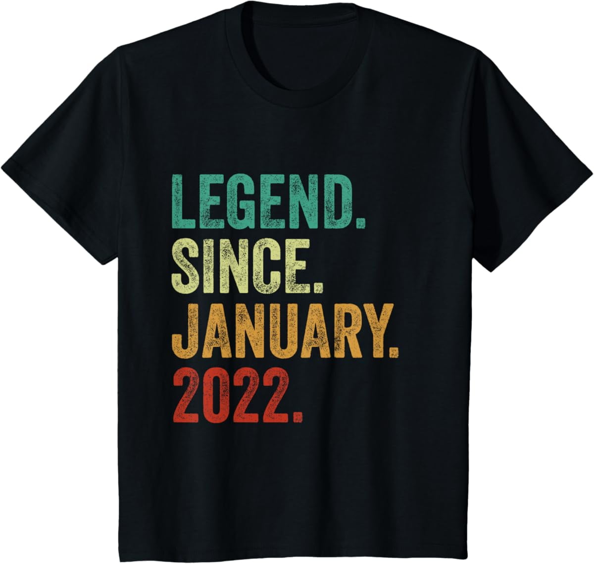3 Years Old Legend Since January 2022 3Rd Birthday Unisex T-Shirt S-5XL ...