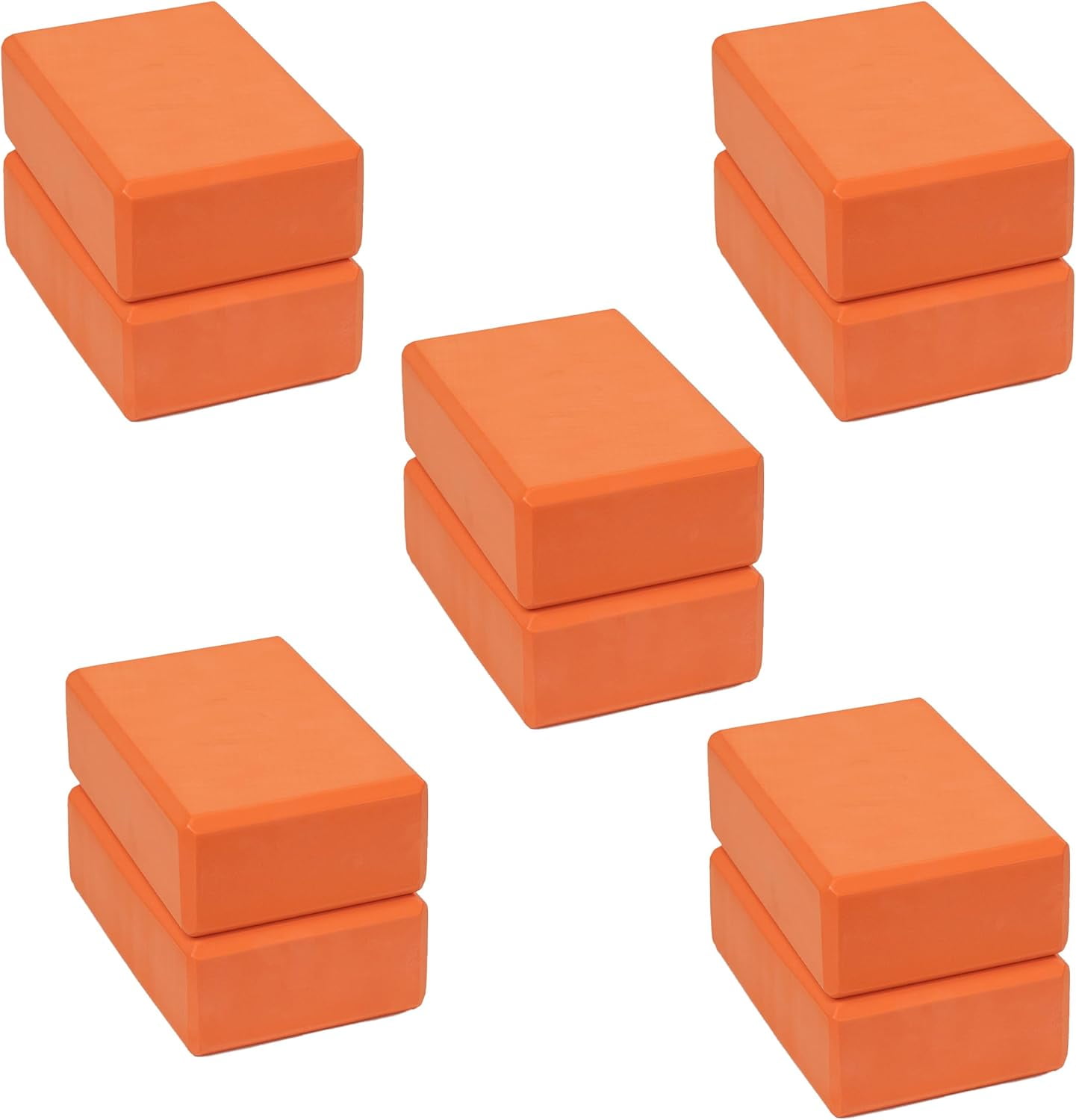 3" Yoga Block, 10 Pack Bulk EVA Foam Yoga Blocks, Firm and Supportive ...