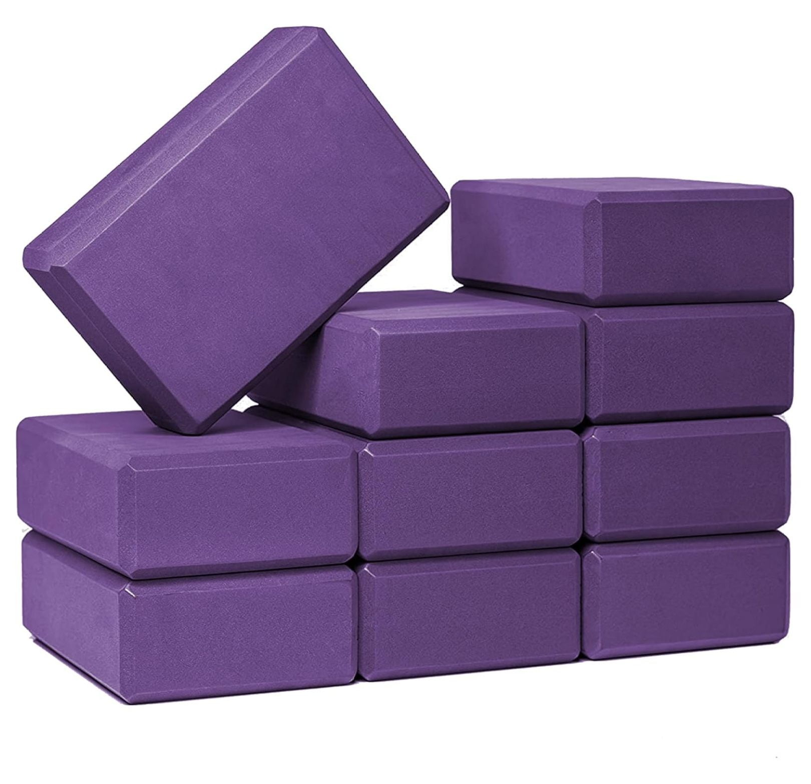 3" Yoga Block, 10 Pack Bulk Foam Yoga Blocks, Firm and Supportive Yoga ...