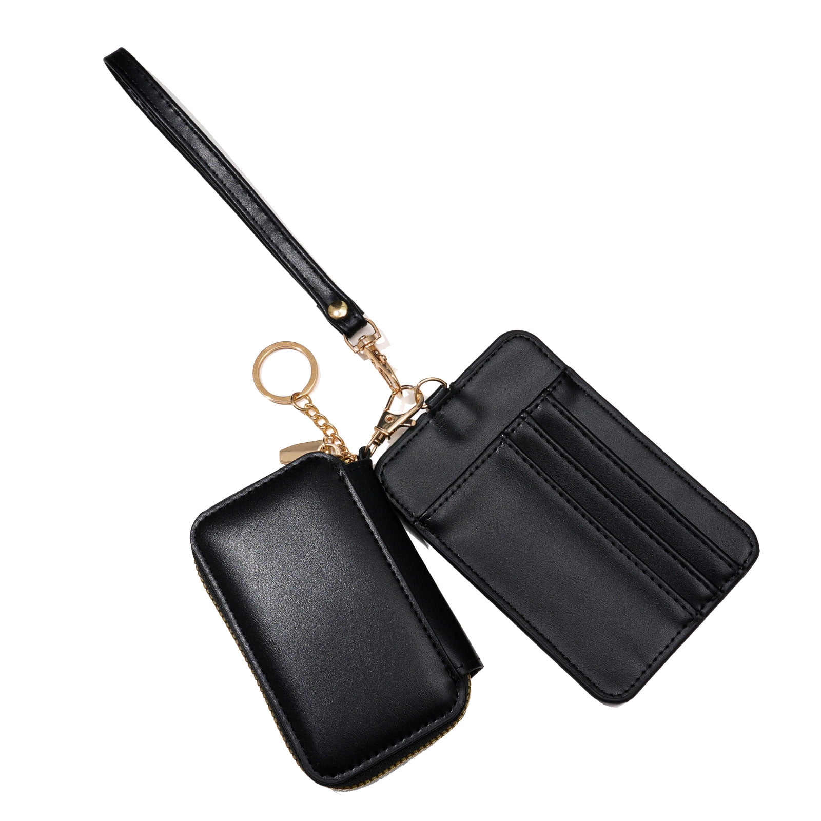 3. Zip-Around Keychain Wristlet for Cards & Detachable Travel Pouches ...