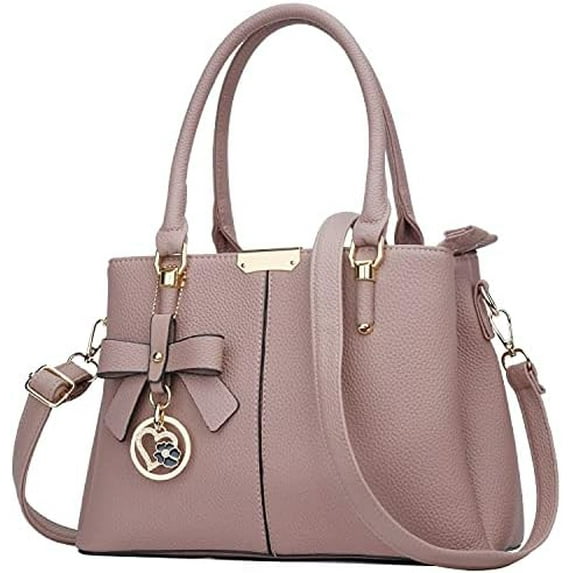 3 Zippered Compartments Purses and Handbags for Women Top Handle ...