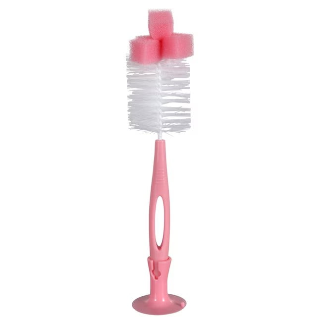 3 assorted colors pink,red orange green suction bottle brush - Walmart.com