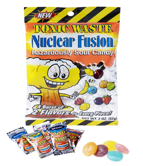 3 bags of Toxic Waste Nuclear Fusion Sour Candy- Super sour candy with ...