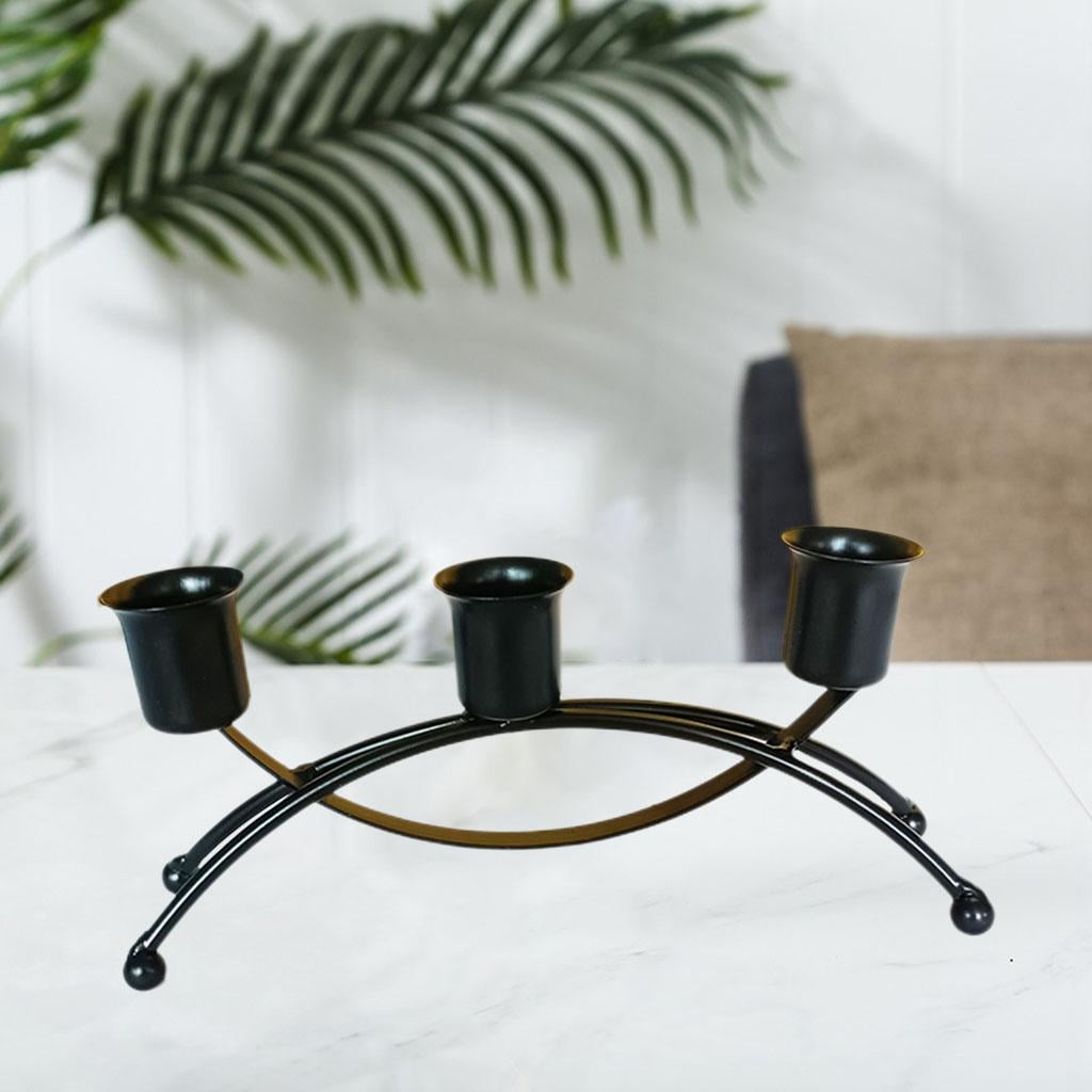 3-, coated candlestick for cone candles, table romantic candlestick for ...