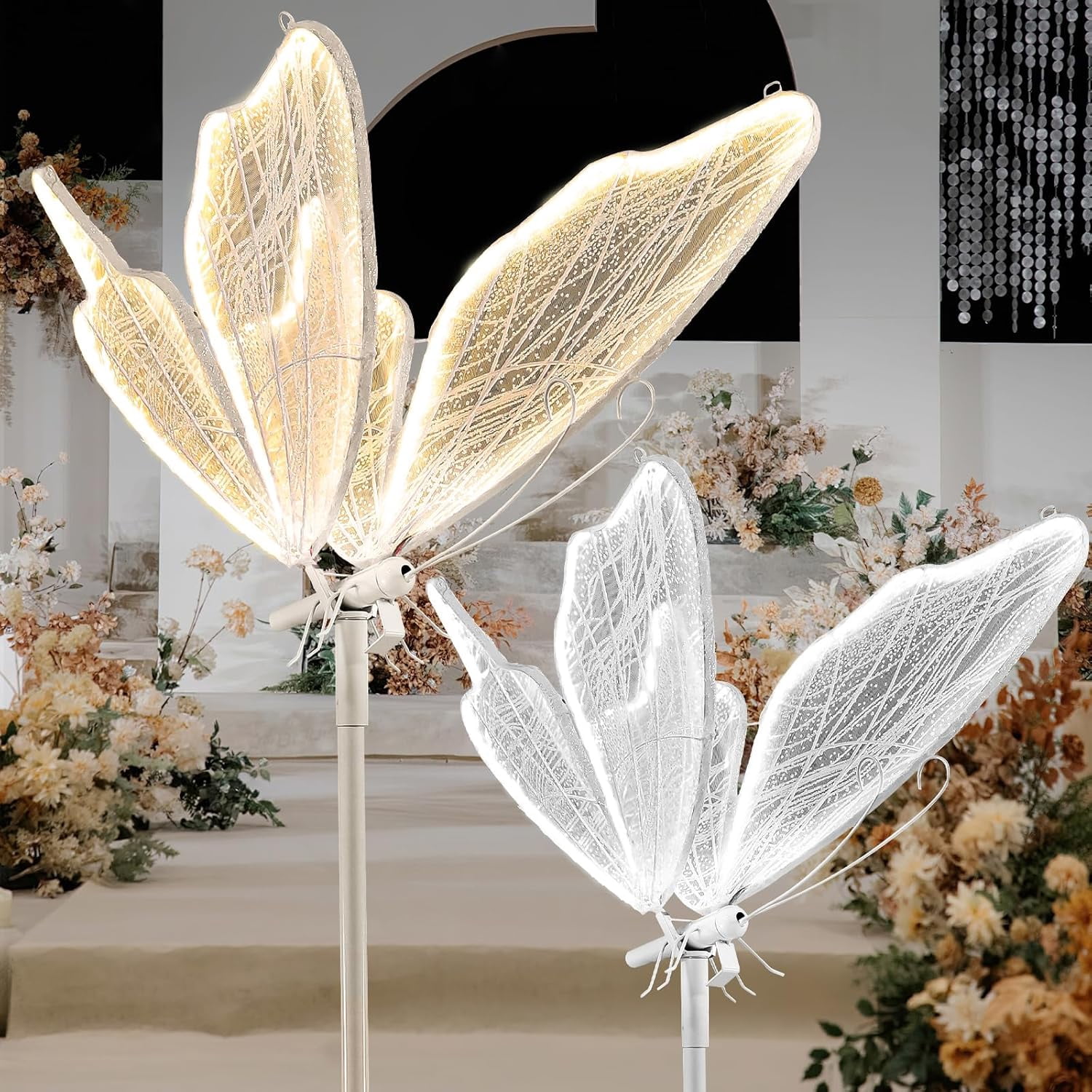 3-color butterfly floor lamp – adjustable wedding/home lighting ...