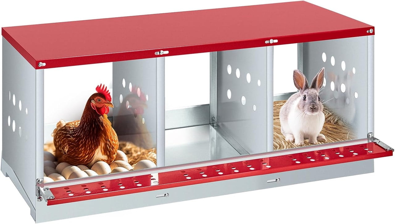 3 compartments Without Cover Chicken Nesting Box, Nesting Box, Easy Egg ...