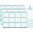 3 count 32" x 48" 2026 Wall Calendar, Folded Wet & Dry Erase Wall ...