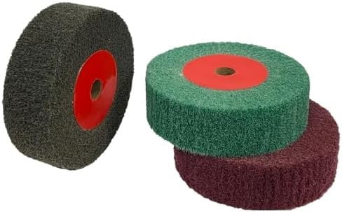 3 count 4 Inch Bench Polishing Wheels, 320/600/800 Grit Tight Weave ...