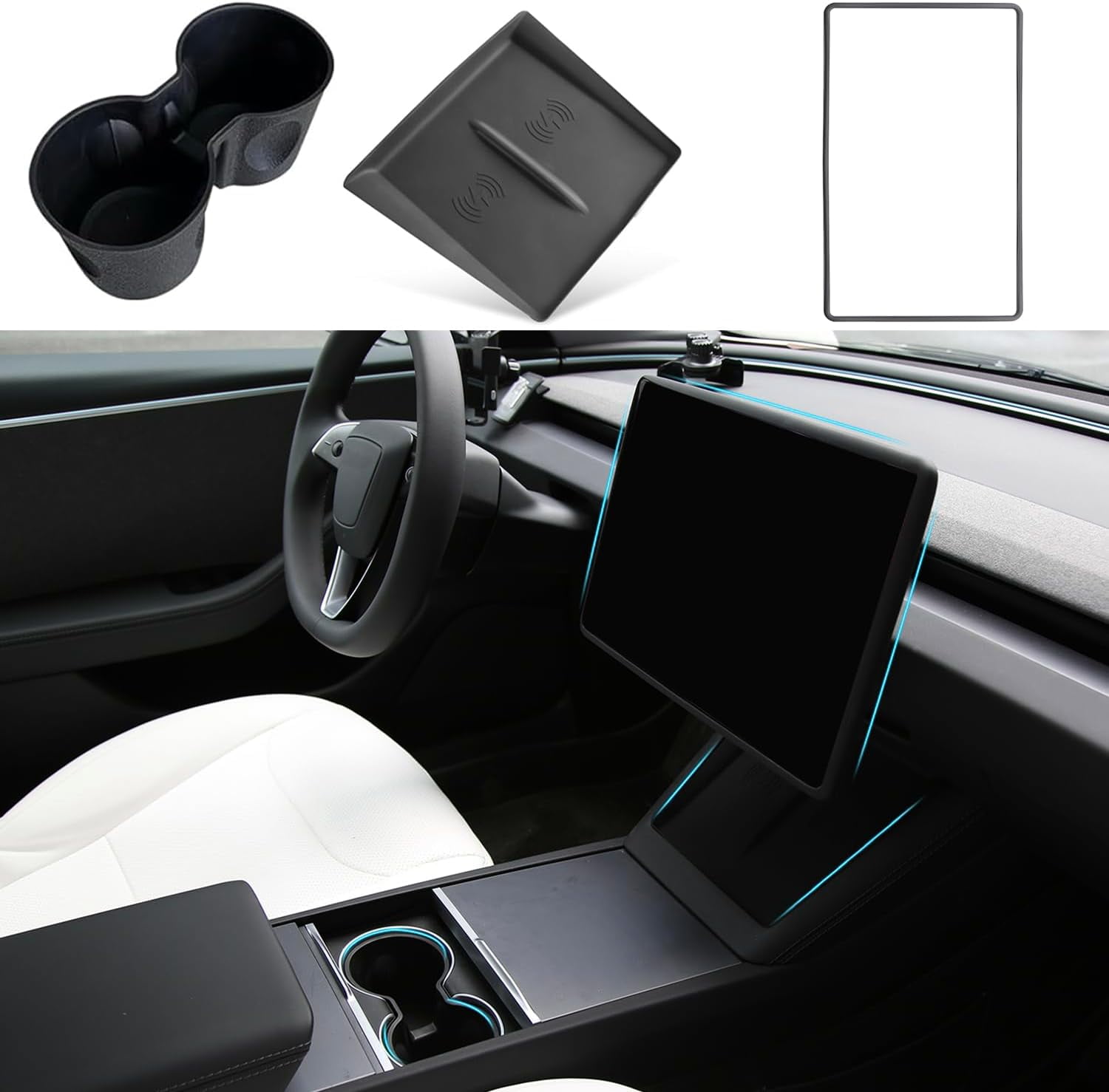 3 count Center Console Accessories for Model Y Juniper 2025 Model 3 ...