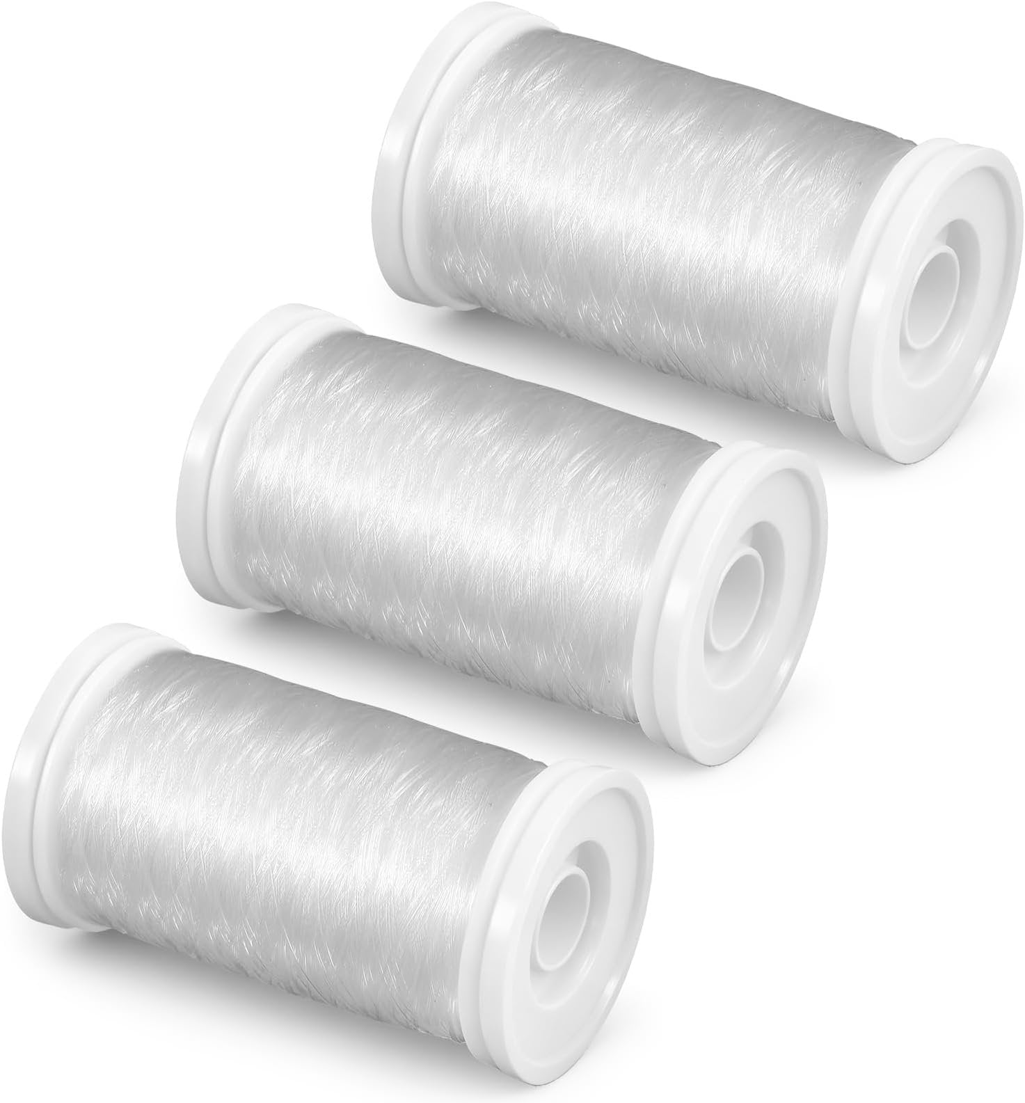 3 count Clear Invisible Nylon Sewing Thread, Monofilament 200m ...