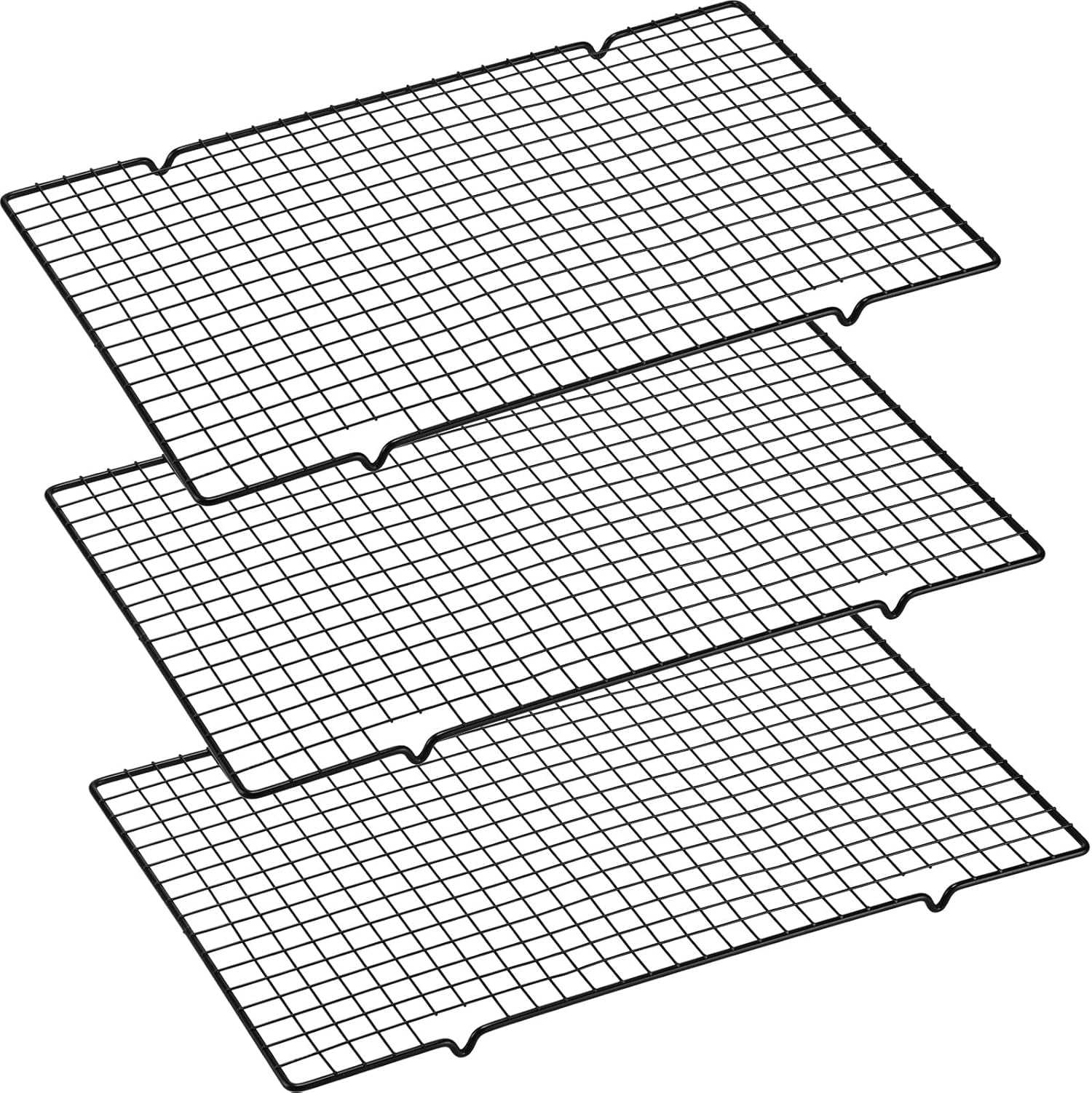 3 count Cooling Racks for Cooking and Baking Oven Safe Grid Wire Set ...
