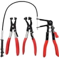 3 count Hose Clamp Kit with Long Wire Spring Hose Clamp for Coolant ...